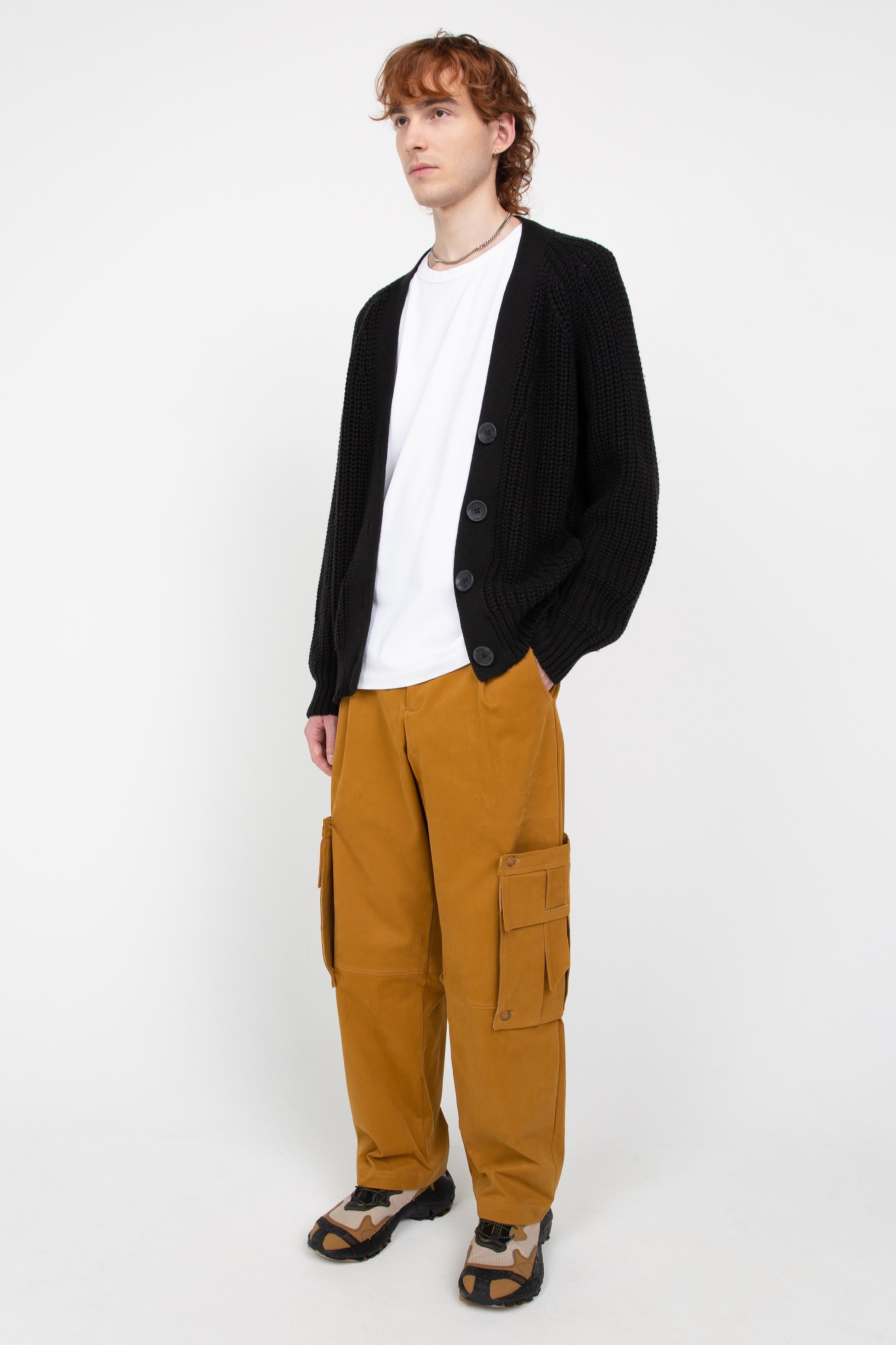 Black cotton wool cardigan – Buffet Clothing