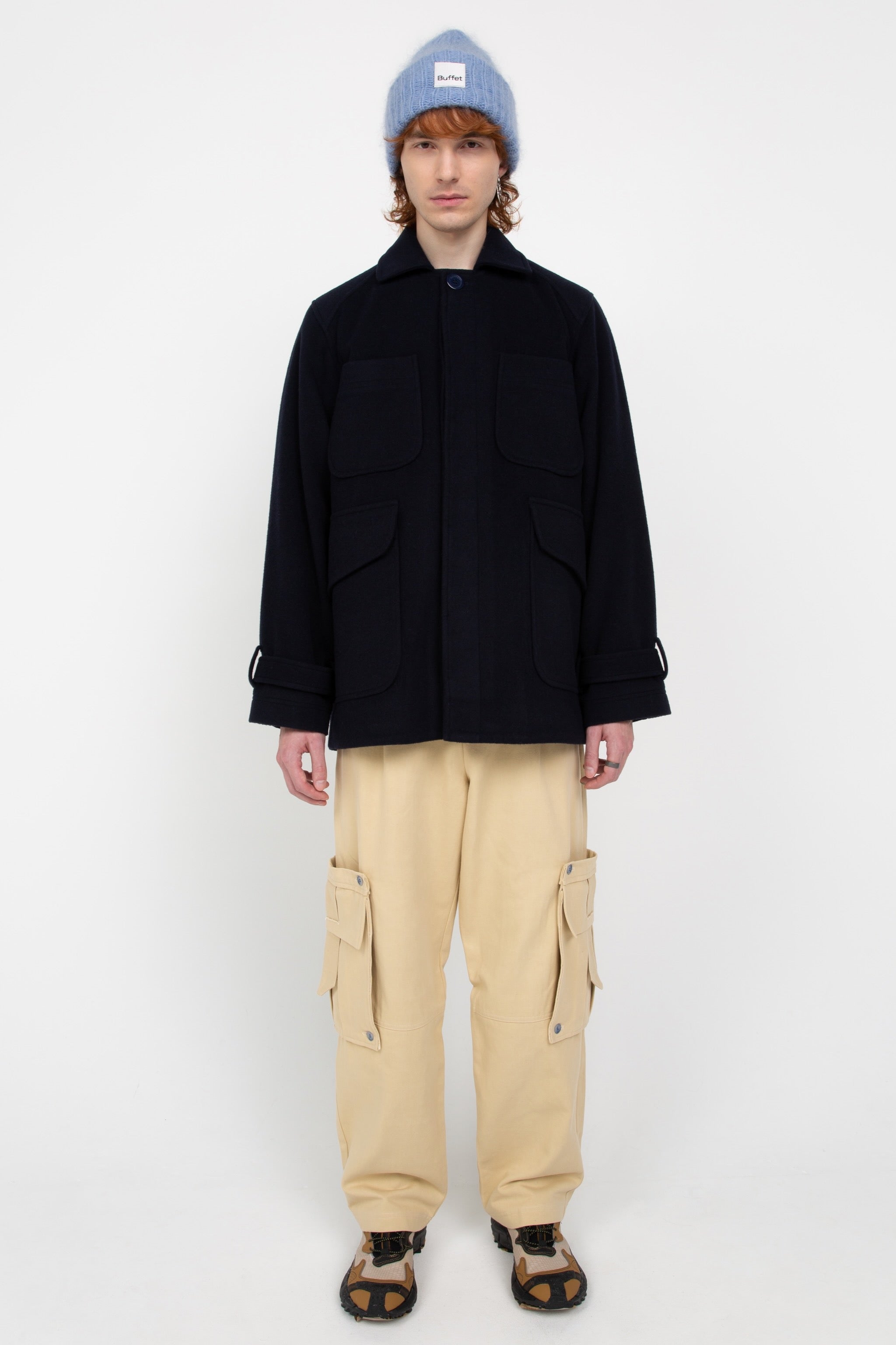 Navy men's coat – Buffet Clothing