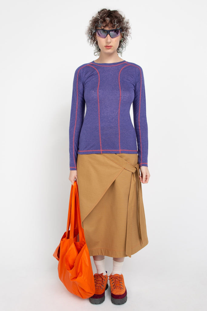 Violet paneled longsleeve – Buffet Clothing