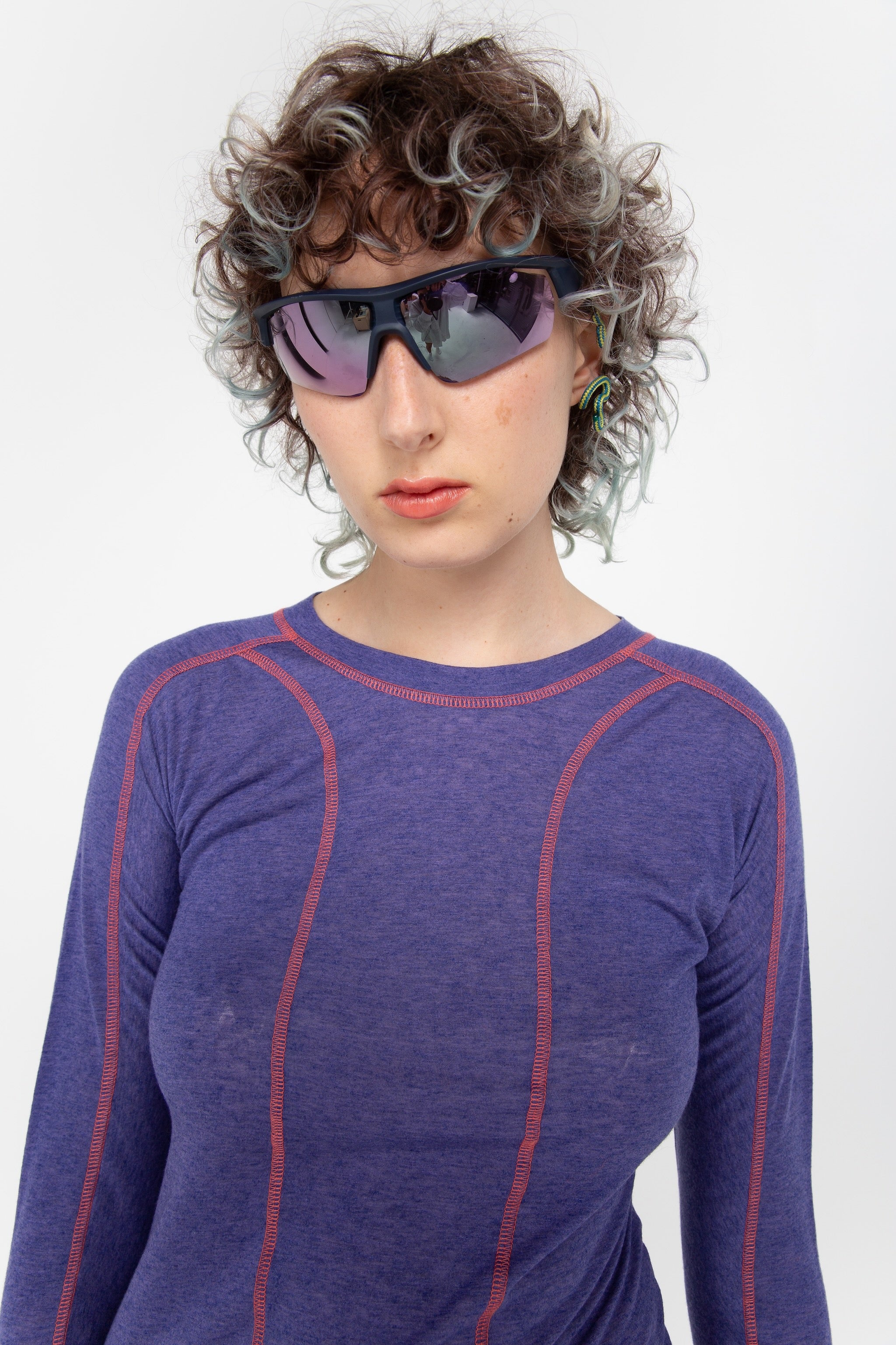 Violet paneled longsleeve – Buffet Clothing