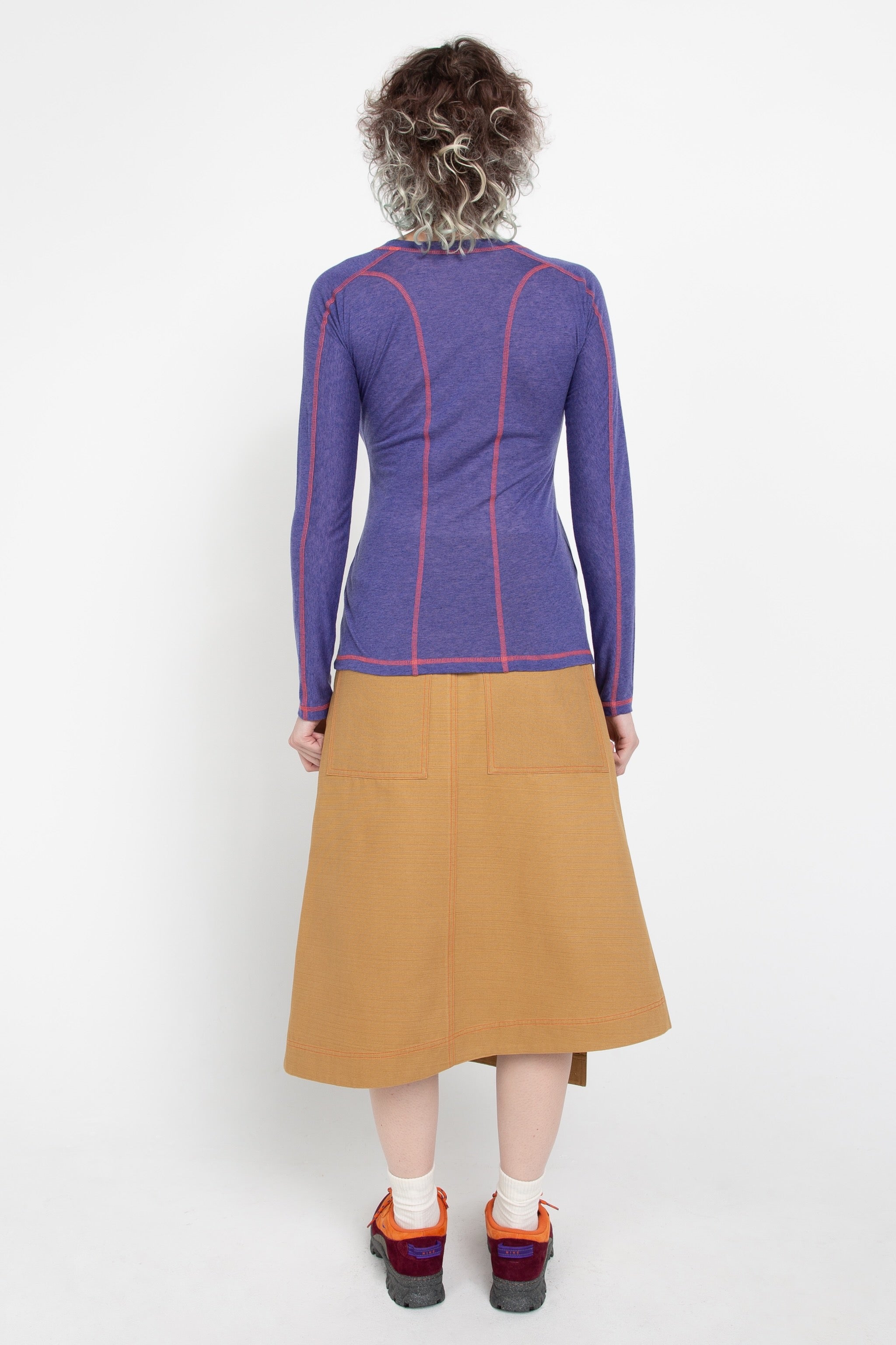 Violet paneled longsleeve – Buffet Clothing