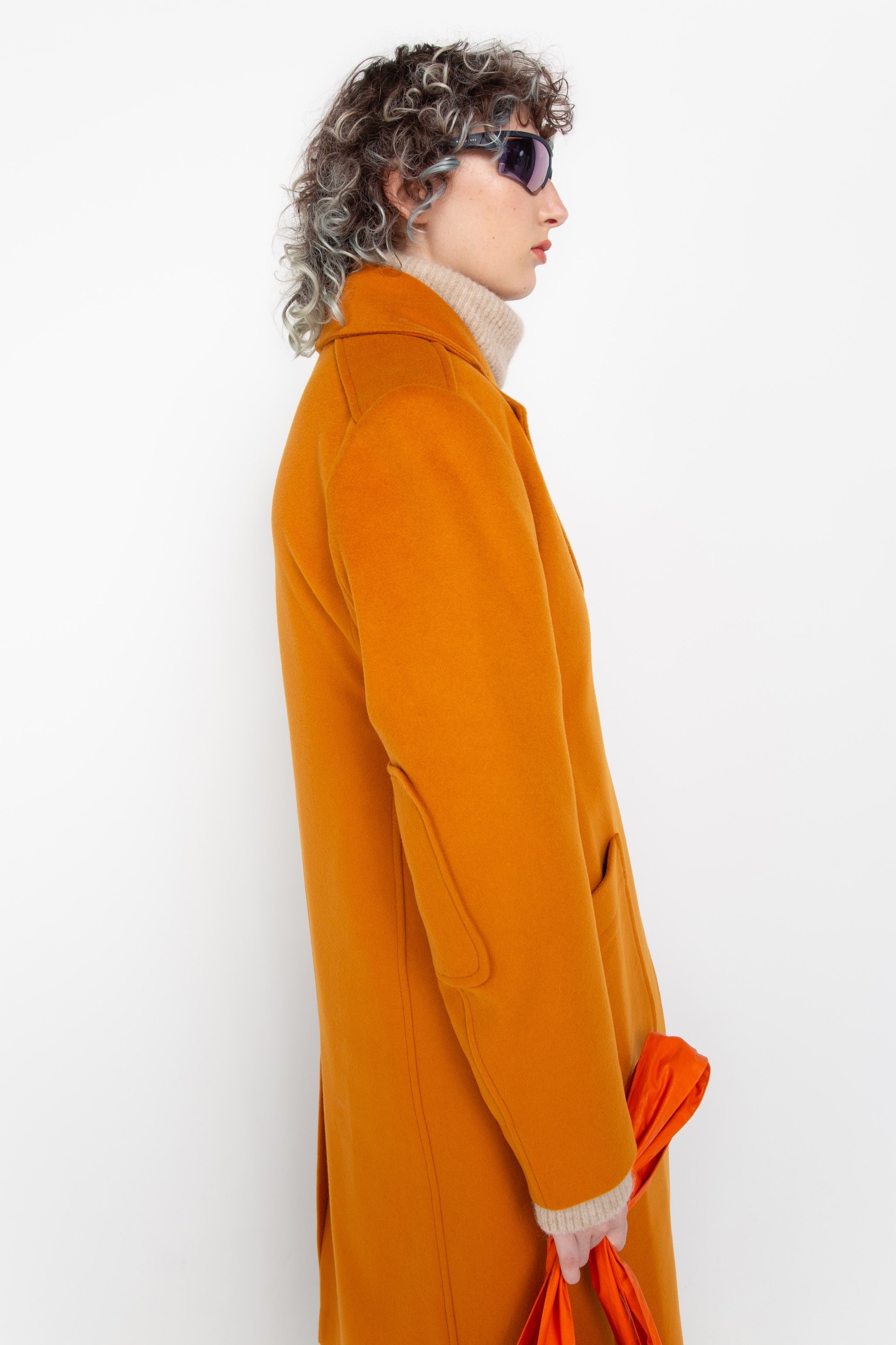 Orange tailored coat – Buffet Clothing