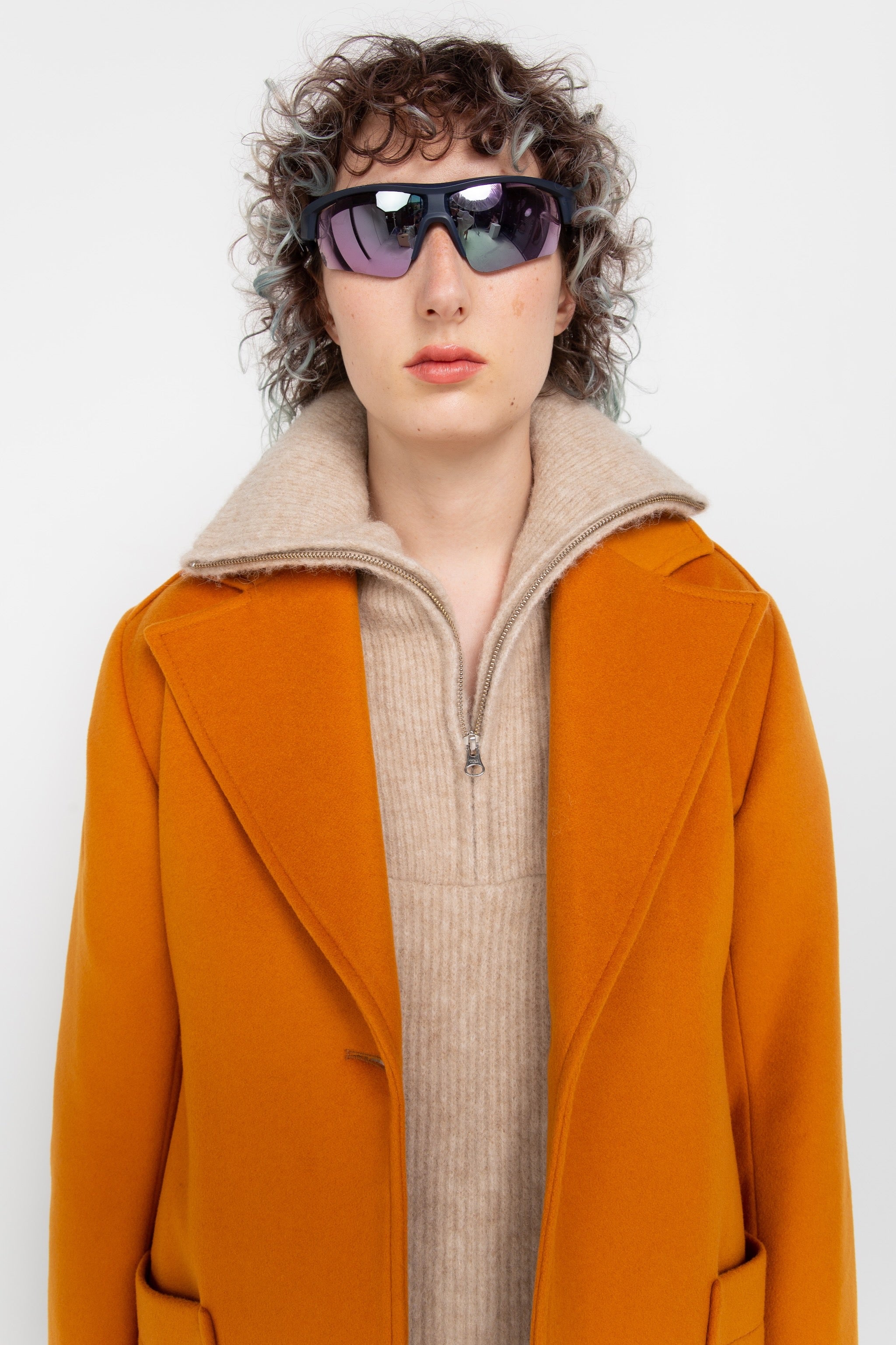 Orange tailored coat – Buffet Clothing