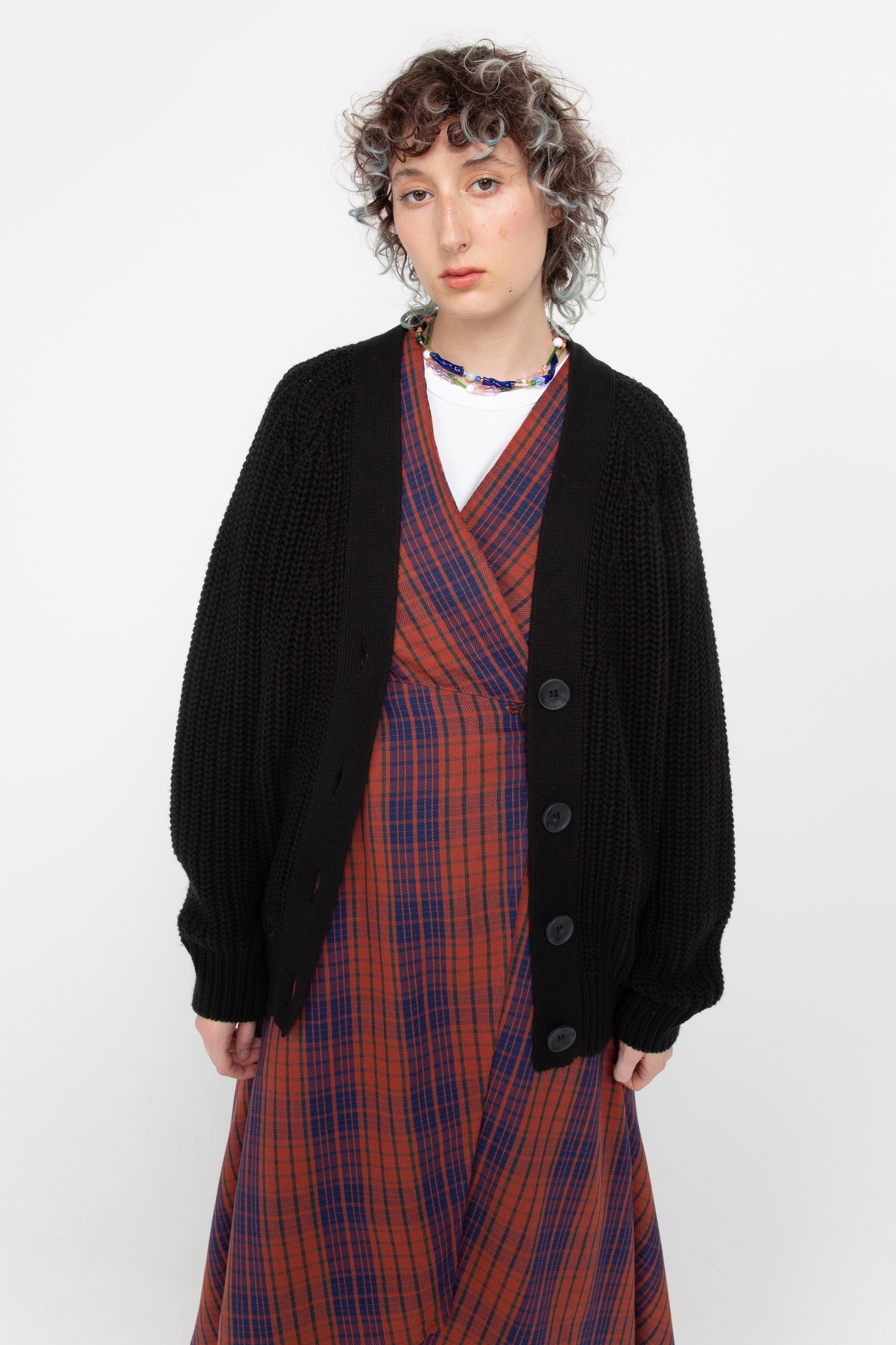 Black cotton wool cardigan – Buffet Clothing
