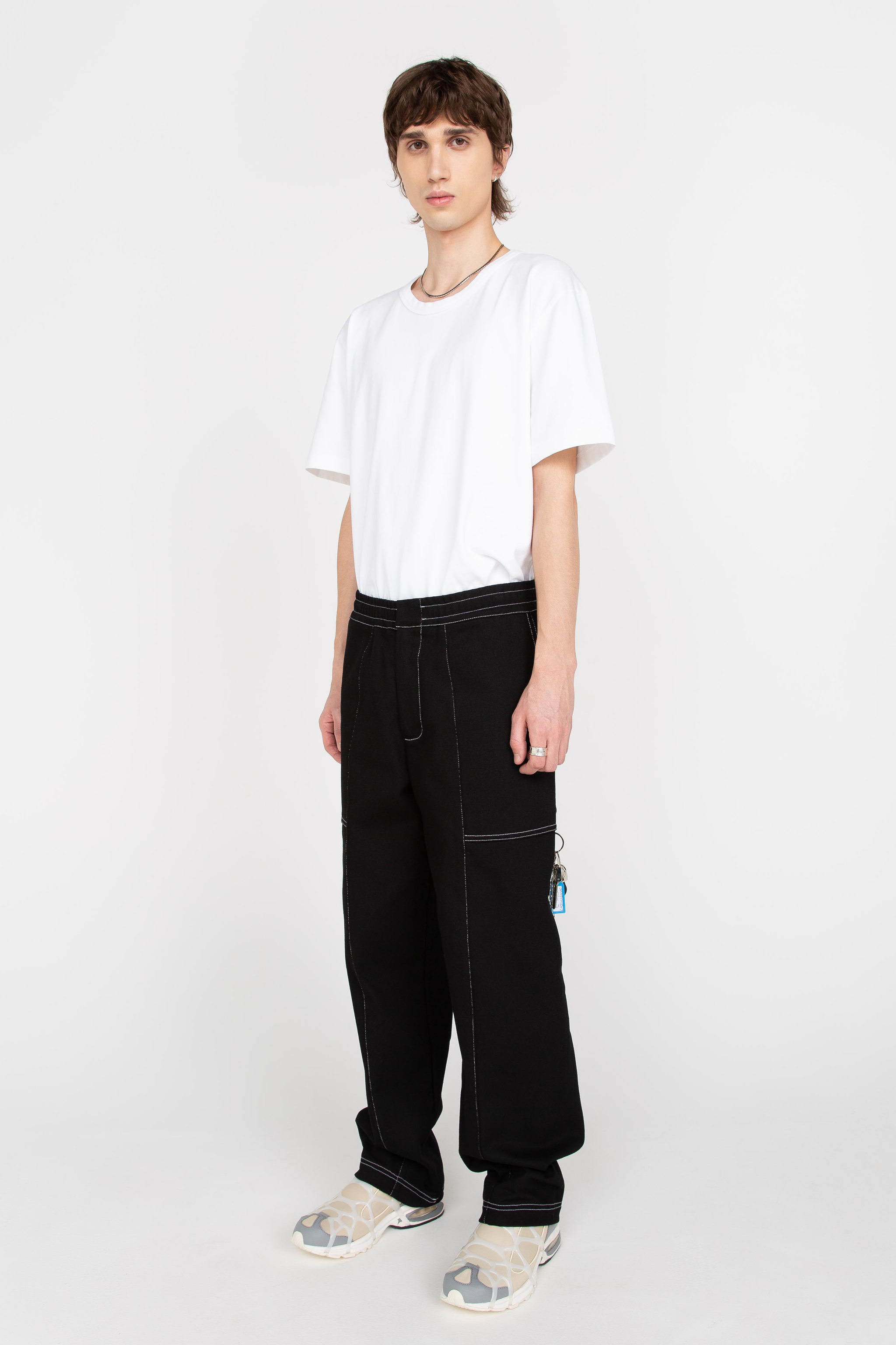 Black straight leg trousers – Buffet Clothing